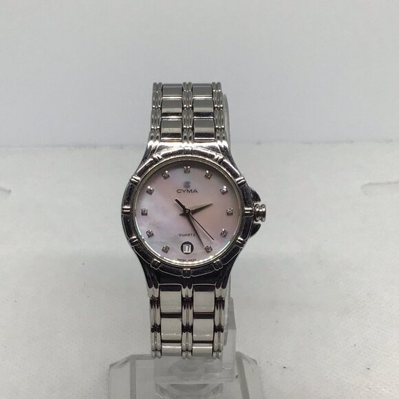 Cyma | Accessories | Cyma Ladies Diamond Quartz Watch Swiss Made ...